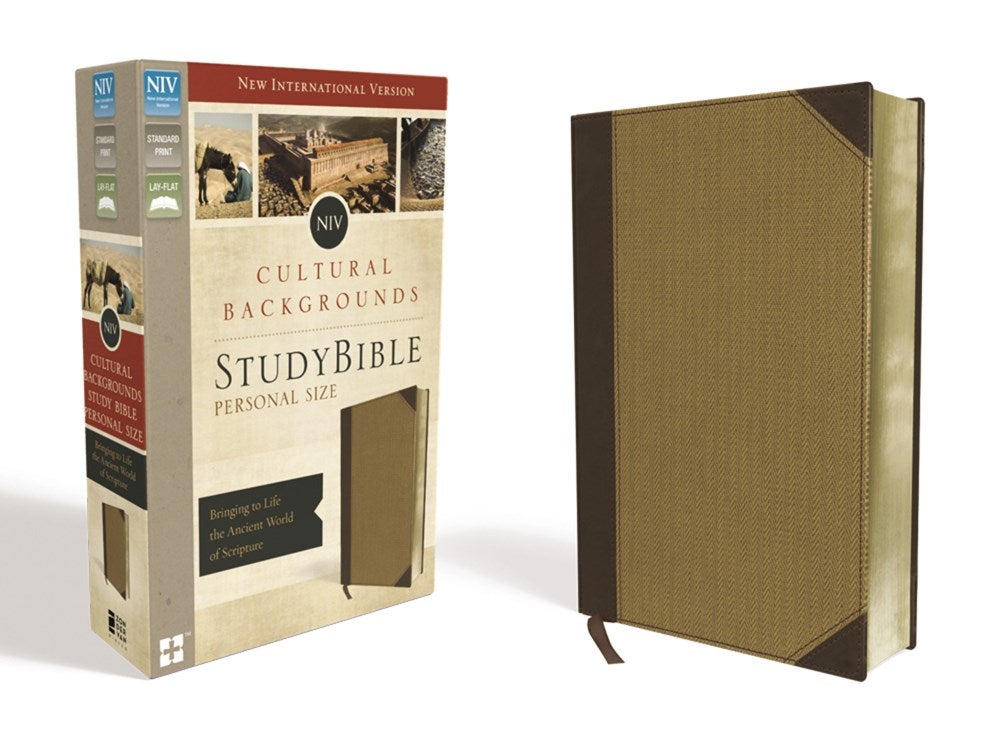 NIV Cultural Backgrounds Study Bible Personal Size (Brown/Tan) | Walls ...